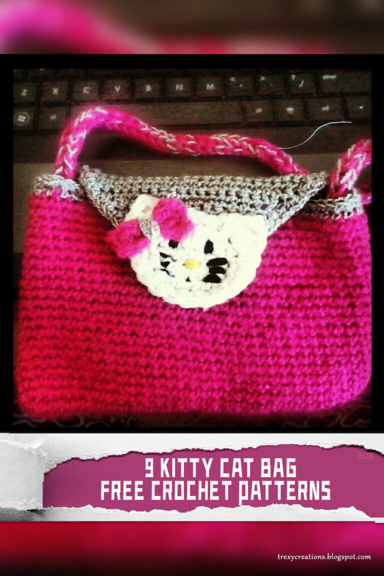 9 Kitty Cat Bag Crochet Patterns – FREE - iGOODideas.com