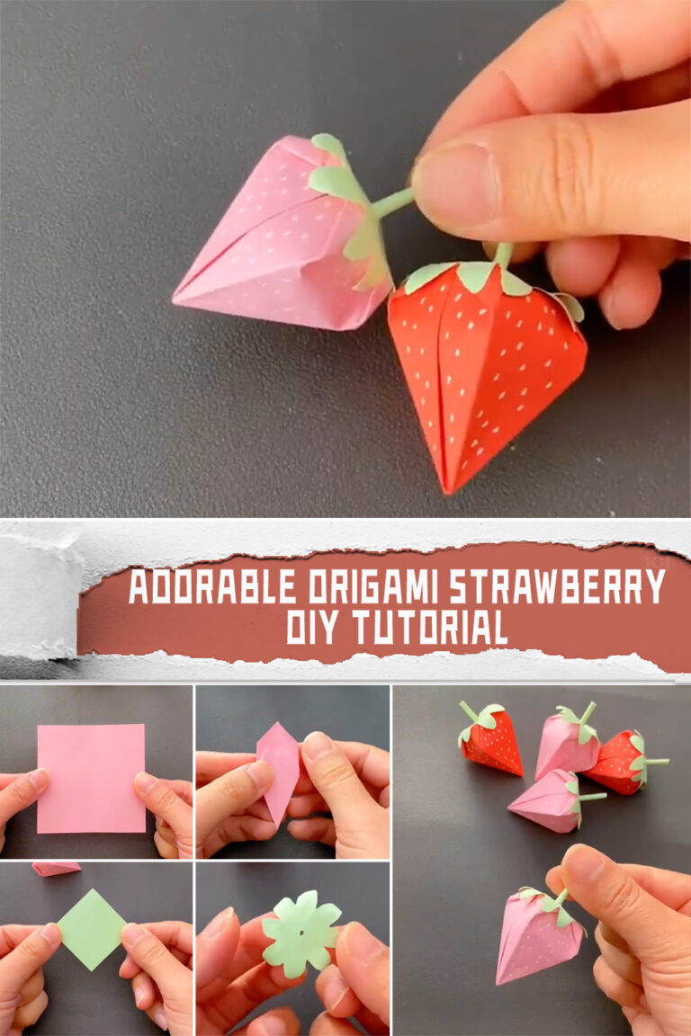 DIY Adorable Origami Strawberry: A Step-by-Step Guide - iGOODideas.com