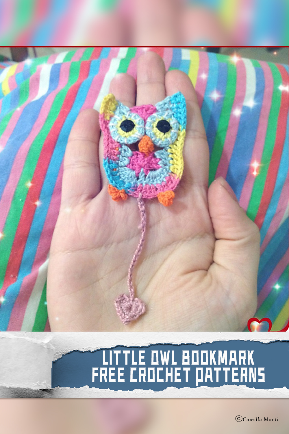 Little Owl Bookmark Crochet Patterns -FREE - iGOODideas.com