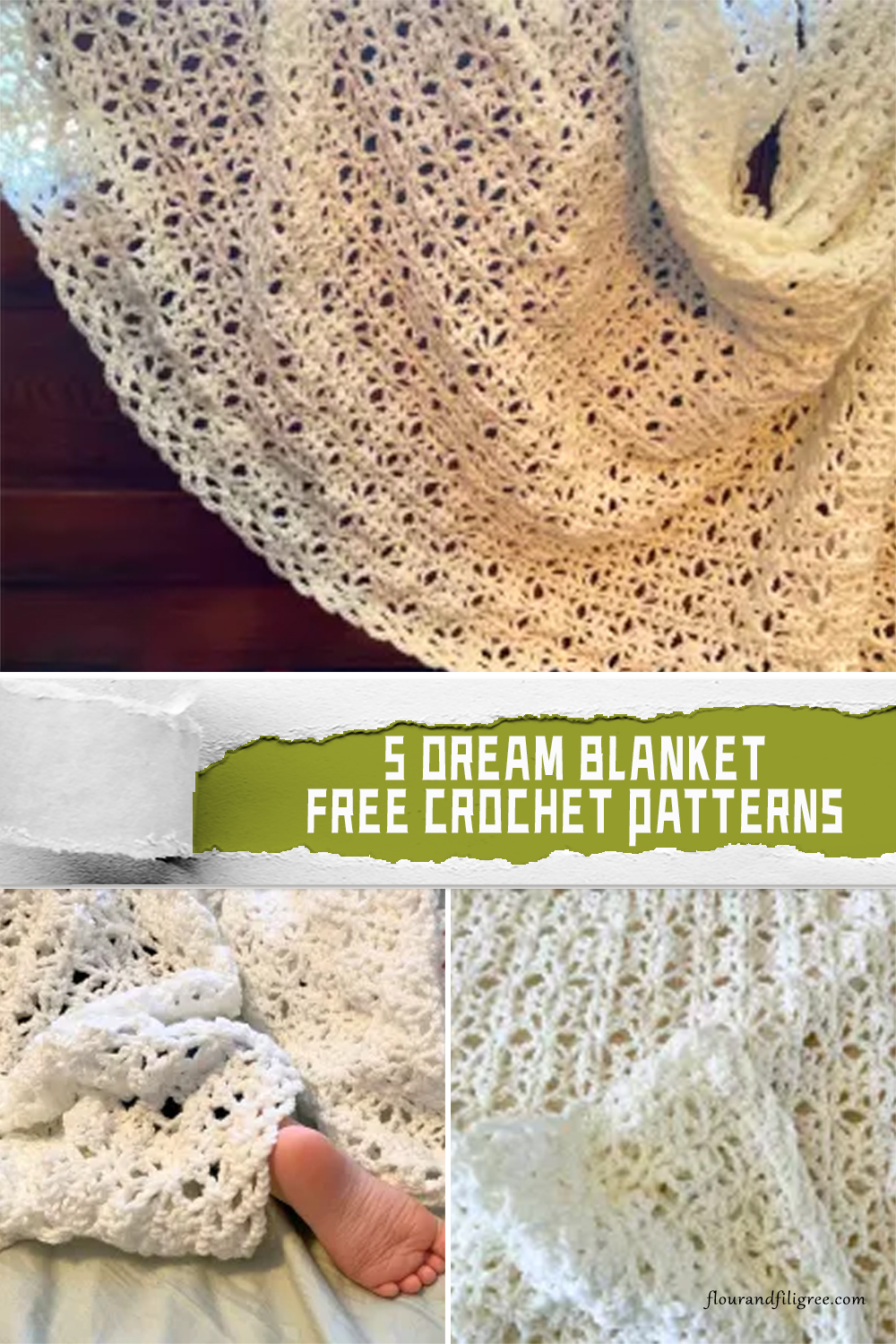 5 Crochet Dream Blanket Patterns - FREE - iGOODideas.com