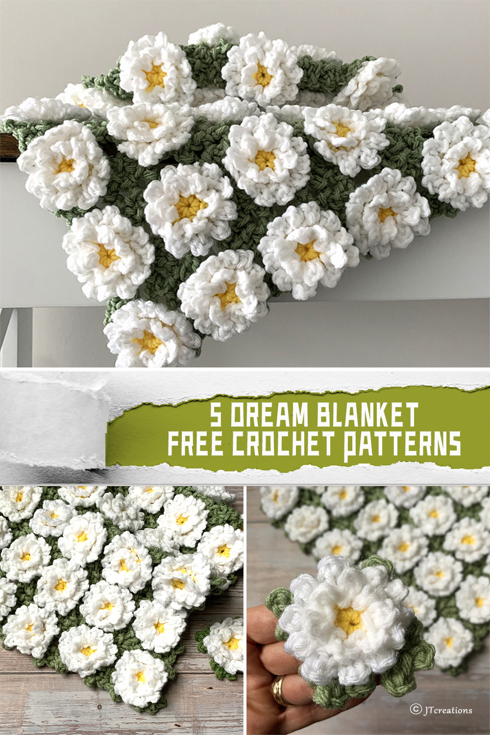 5 Crochet Dream Blanket Patterns - FREE - iGOODideas.com