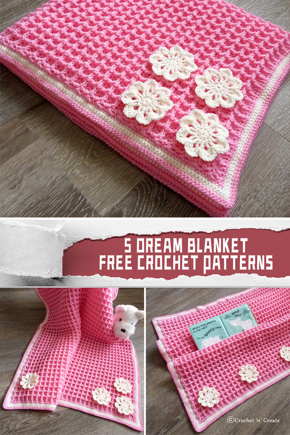 5 Crochet Dream Blanket Patterns - FREE - iGOODideas.com