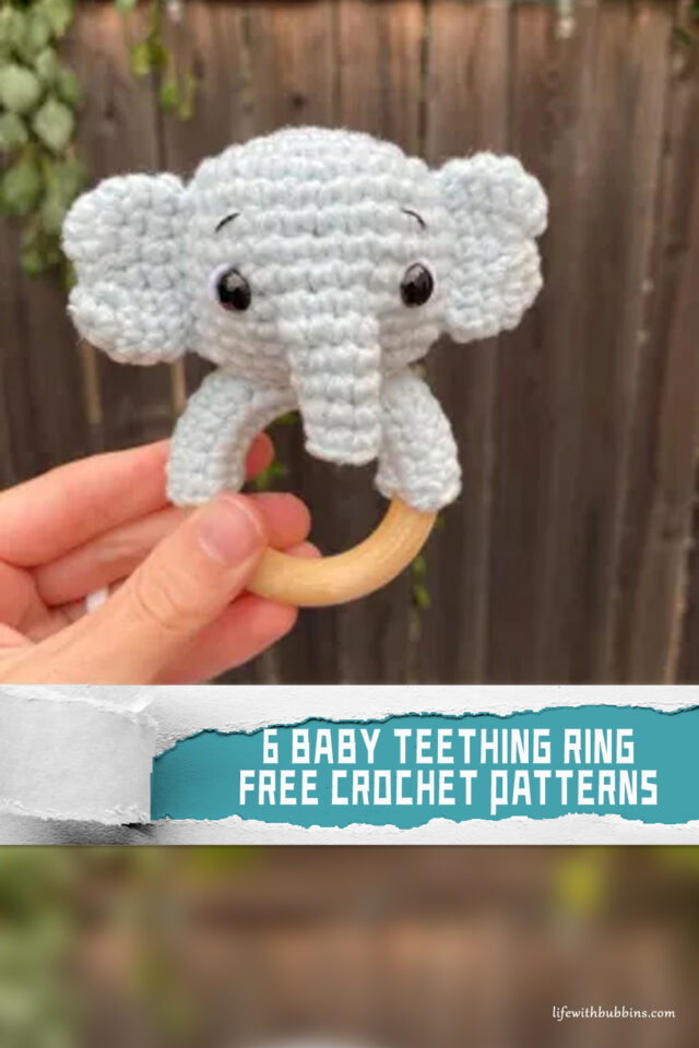 6 Baby Teething Ring Crochet Patterns - FREE - iGOODideas.com