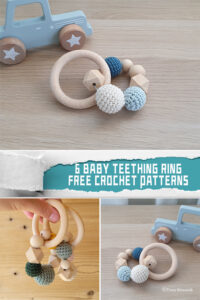6 Baby Teething Ring Crochet Patterns - FREE - iGOODideas.com