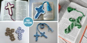 6 Cross Bookmark Crochet Patterns – FREE - iGOODideas.com