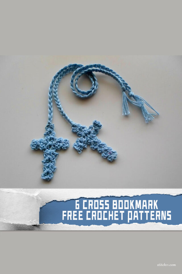 6 Cross Bookmark Crochet Patterns – FREE - iGOODideas.com