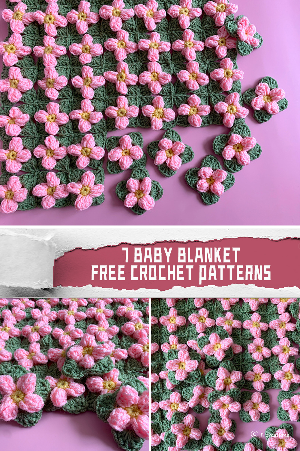 7 Baby Blanket Crochet Patterns - FREE - iGOODideas.com