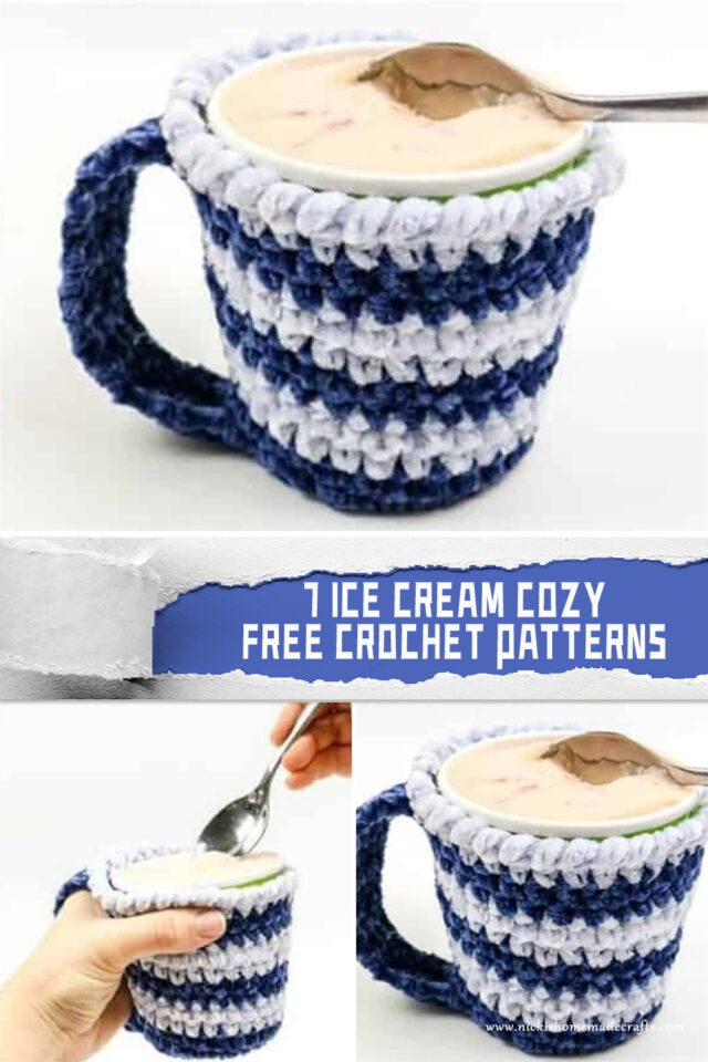7 Ice Cream Cozy Crochet Patterns - FREE - iGOODideas.com