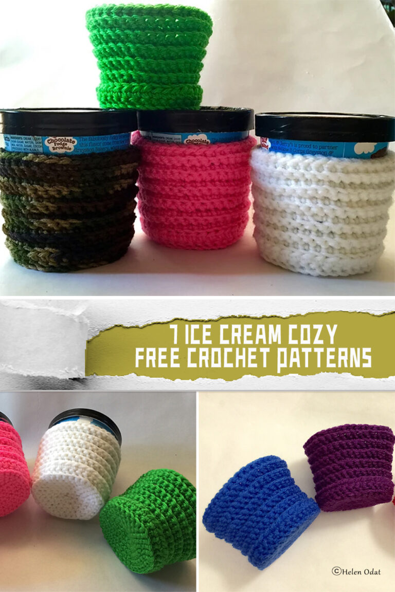 7 Ice Cream Cozy Crochet Patterns - FREE - iGOODideas.com