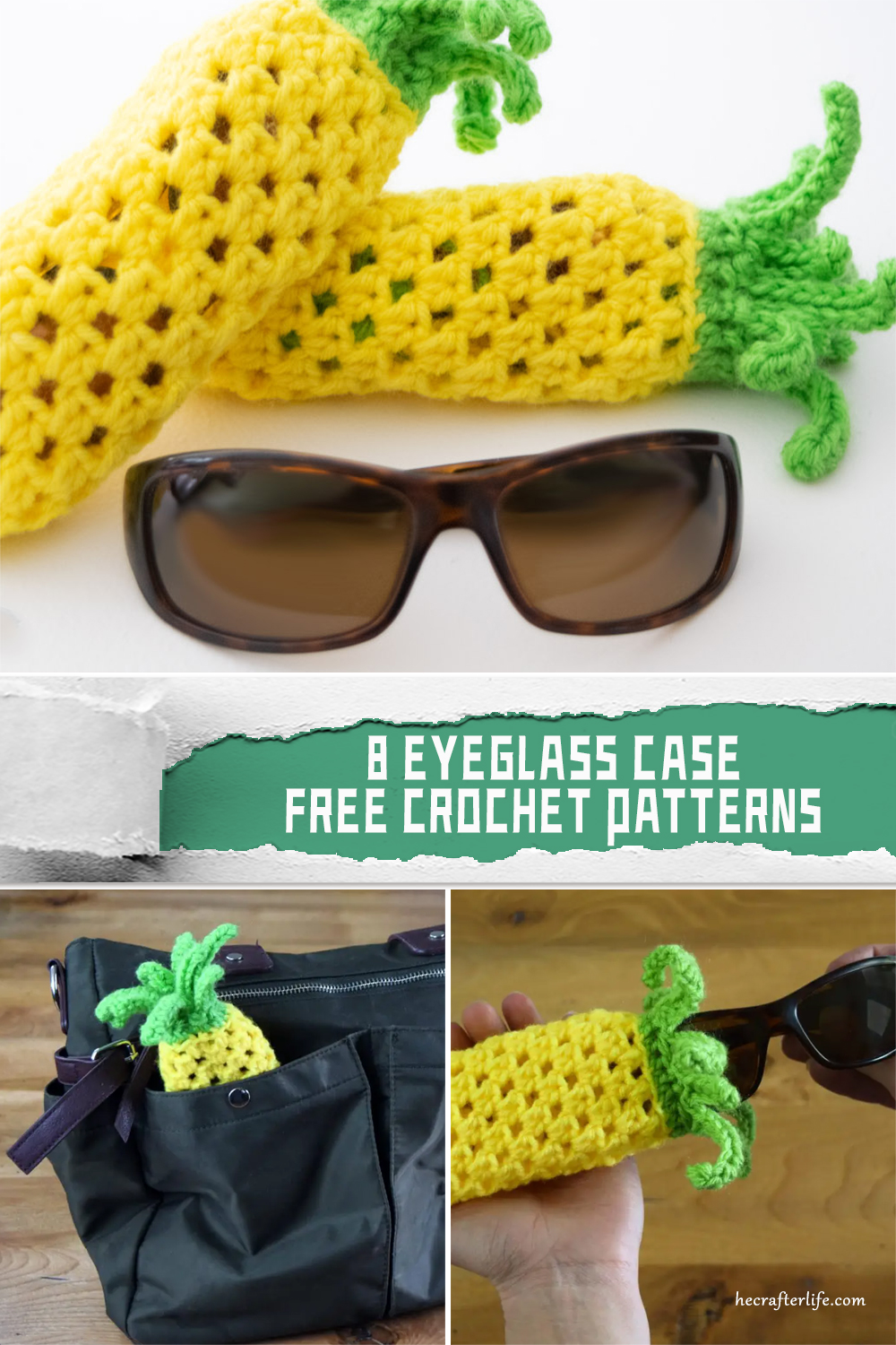 8 Eyeglass Case Crochet Patterns - FREE - iGOODideas.com