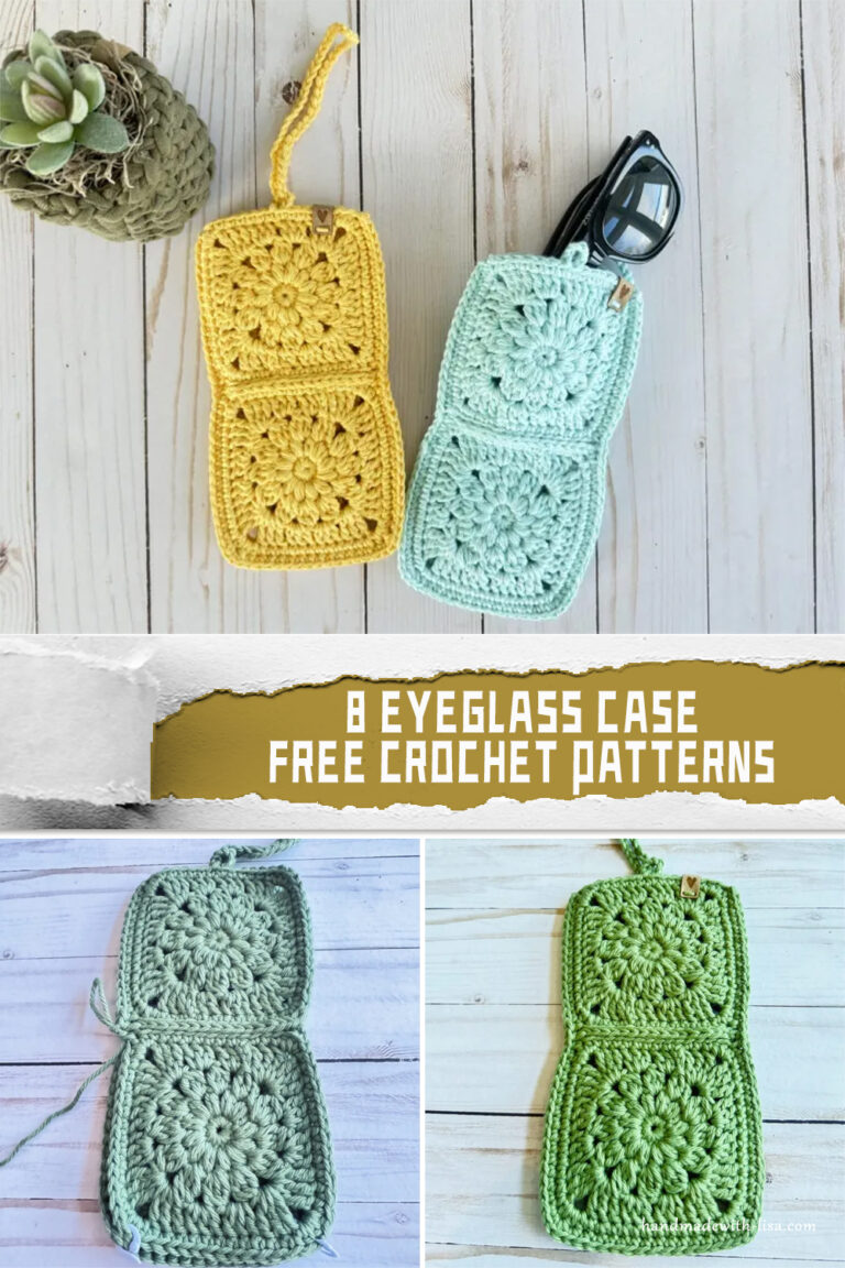 8 Eyeglass Case Crochet Patterns - FREE - iGOODideas.com