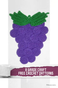 8 Grape Craft Crochet Patterns - FREE - iGOODideas.com