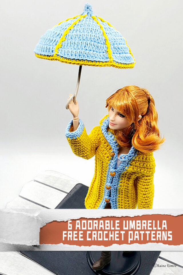 6 Adorable Umbrella Crochet Patterns - FREE - iGOODideas.com