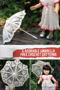 6 Adorable Umbrella Crochet Patterns - FREE - iGOODideas.com