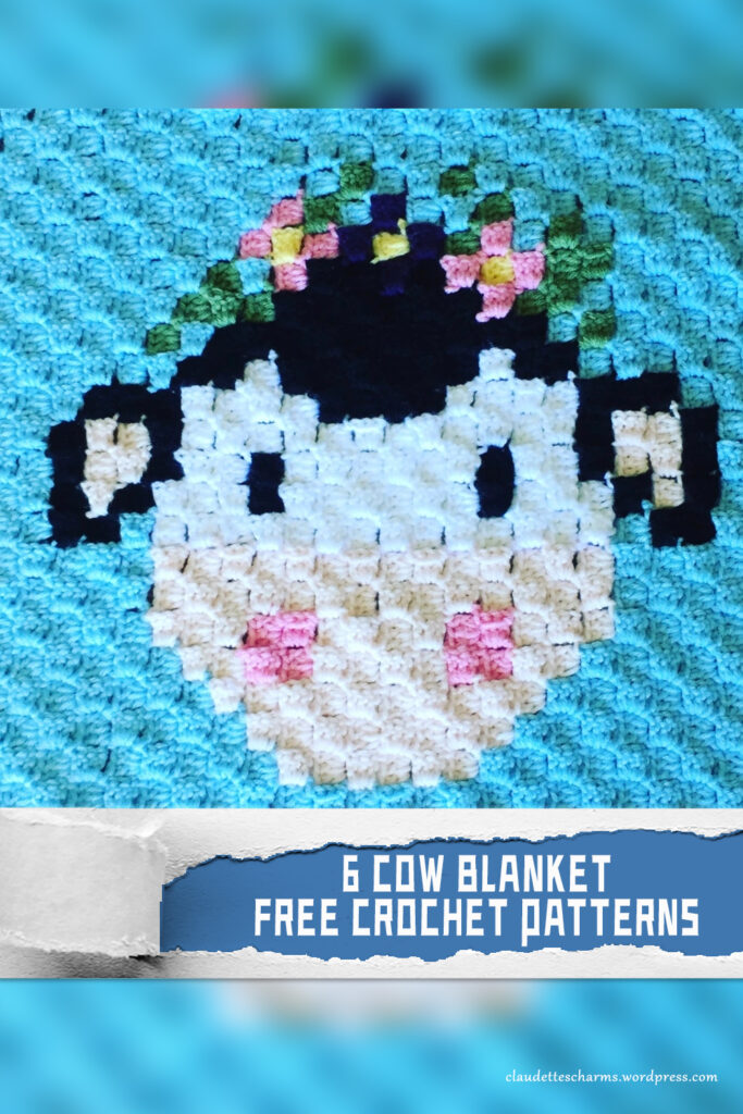 6 Cow Blanket Crochet Patterns - FREE - iGOODideas.com