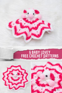 6 Delightful Baby Lovey Crochet Patterns - FREE - iGOODideas.com