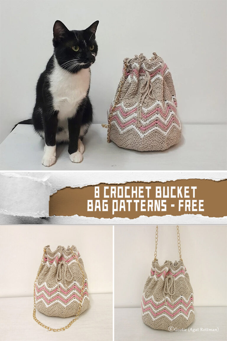 8 Crochet Bucket Bag Patterns – FREE - iGOODideas.com