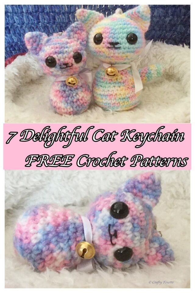 7 Delightful Cat Keychain Crochet Patterns – FREE - iGOODideas.com