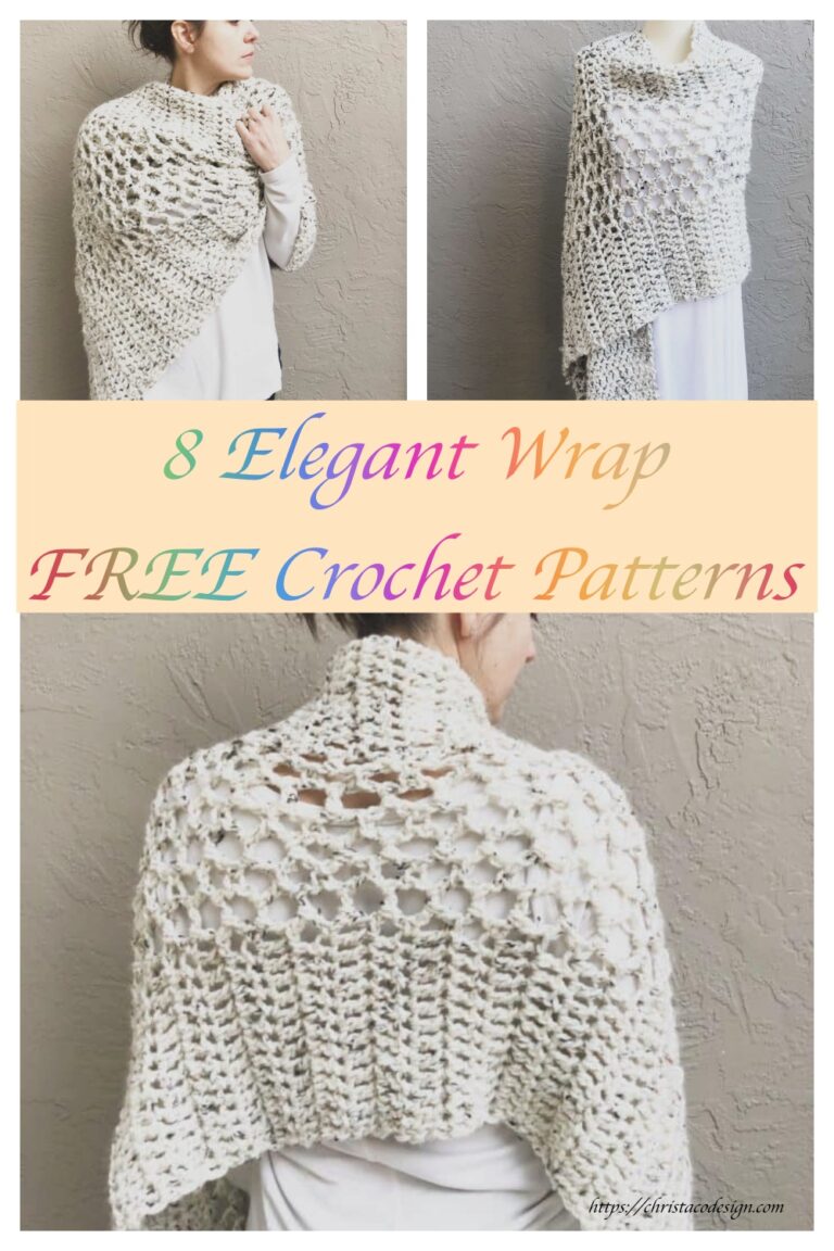 8 Elegant Wrap Crochet Patterns – FREE - iGOODideas.com