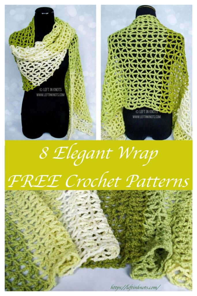 8 Elegant Wrap Crochet Patterns – FREE - iGOODideas.com