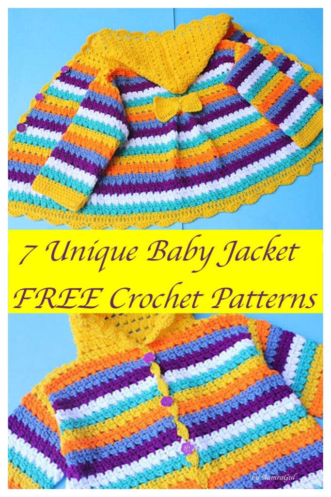 7 Unique Baby Jacket FREE Crochet Patterns - iGOODideas.com