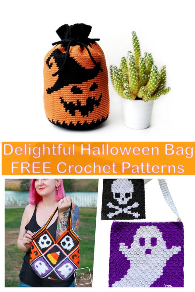 Delightful Halloween Bag Crochet Patterns - FREE - iGOODideas.com