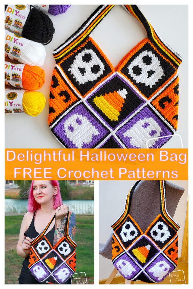 Delightful Halloween Bag Crochet Patterns - FREE - iGOODideas.com