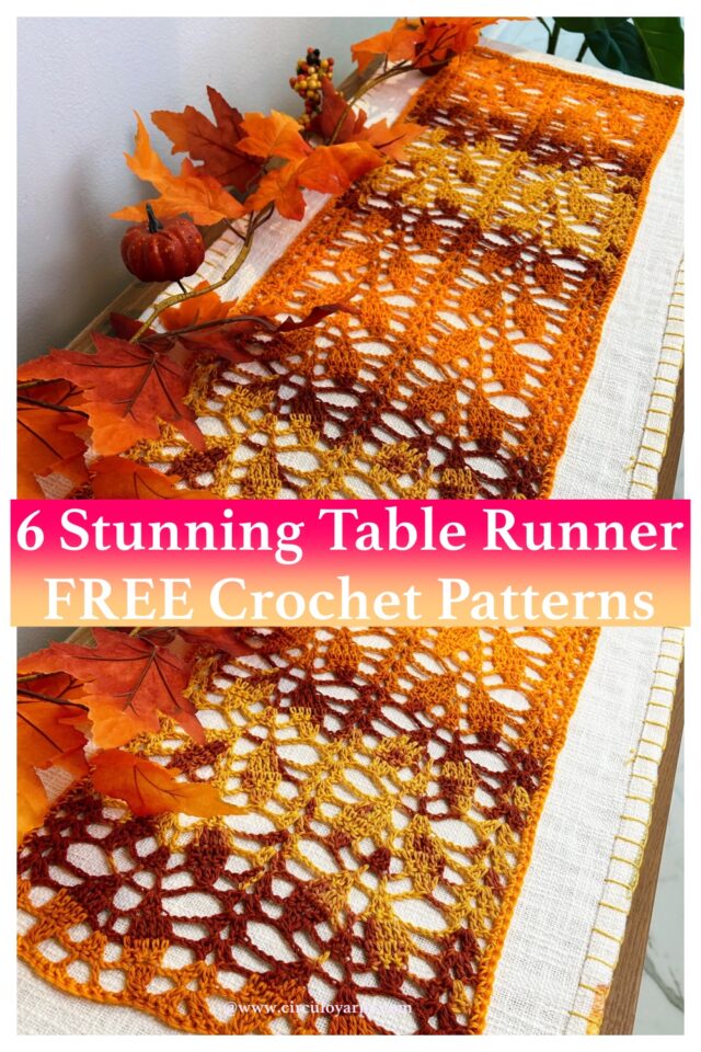 6 Stunning Table Runner Crochet Patterns – FREE - iGOODideas.com