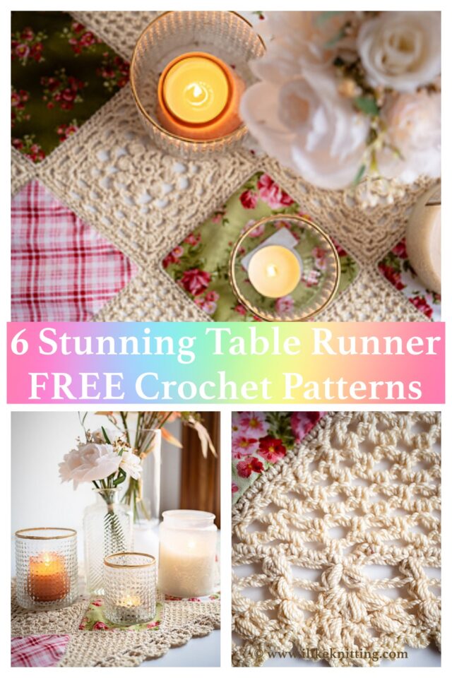 6 Stunning Table Runner Crochet Patterns – FREE - iGOODideas.com