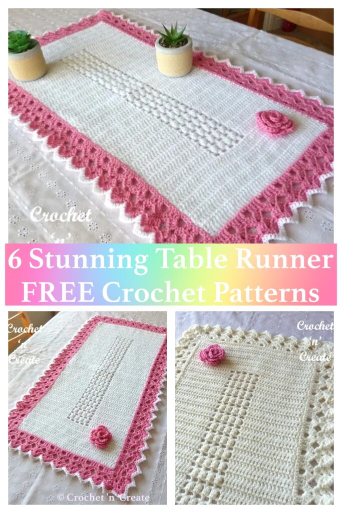 6 Stunning Table Runner Crochet Patterns – FREE - iGOODideas.com