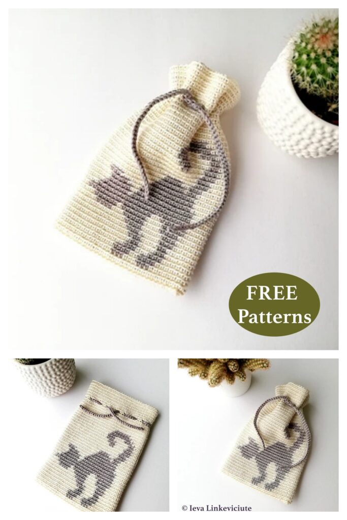 9 Adorable Cat Bag Crochet Patterns – FREE - iGOODideas.com