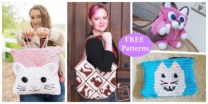 9 Adorable Cat Bag Crochet Patterns – FREE - iGOODideas.com