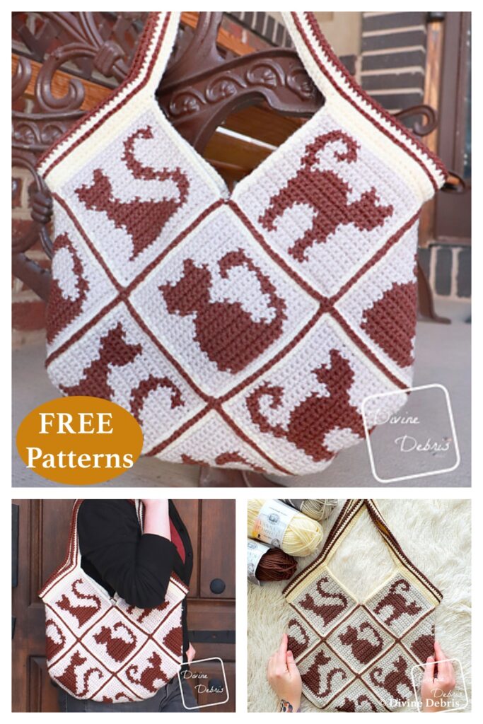 9 Adorable Cat Bag Crochet Patterns – FREE - iGOODideas.com