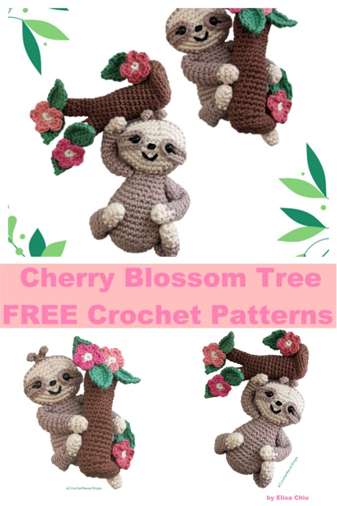Cherry Blossom Tree Crochet Patterns - FREE - iGOODideas.com