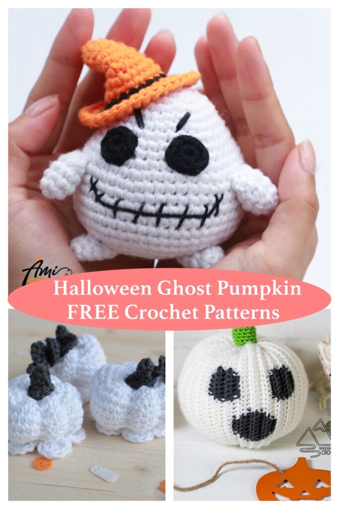 Halloween Ghost Pumpkin Crochet Patterns – FREE - iGOODideas.com