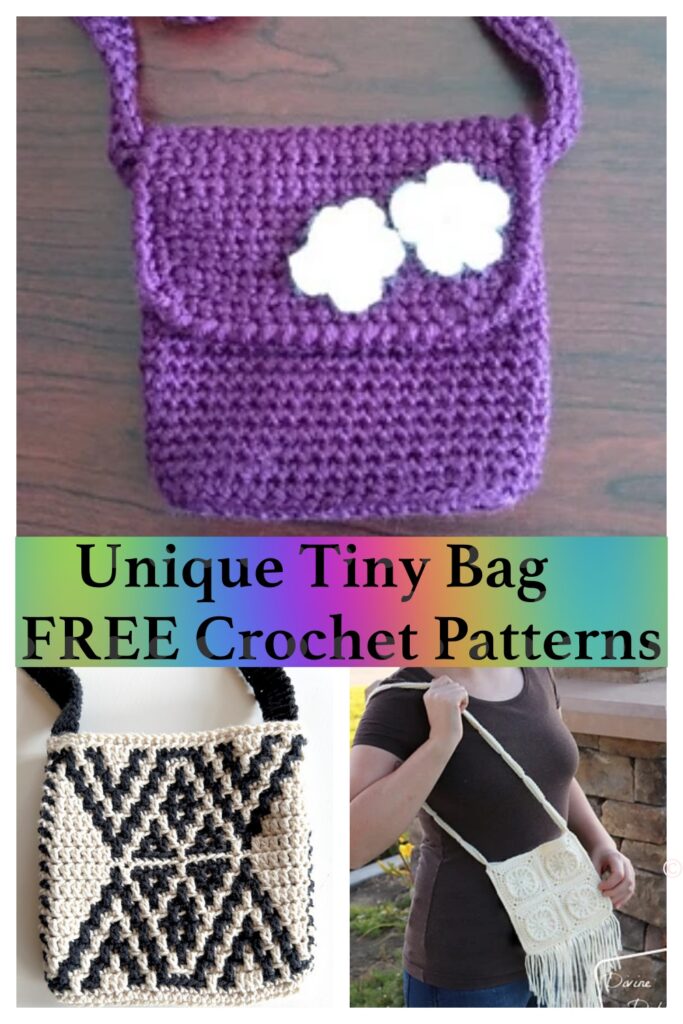 Unique Tiny Bag Crochet Patterns - FREE - iGOODideas.com