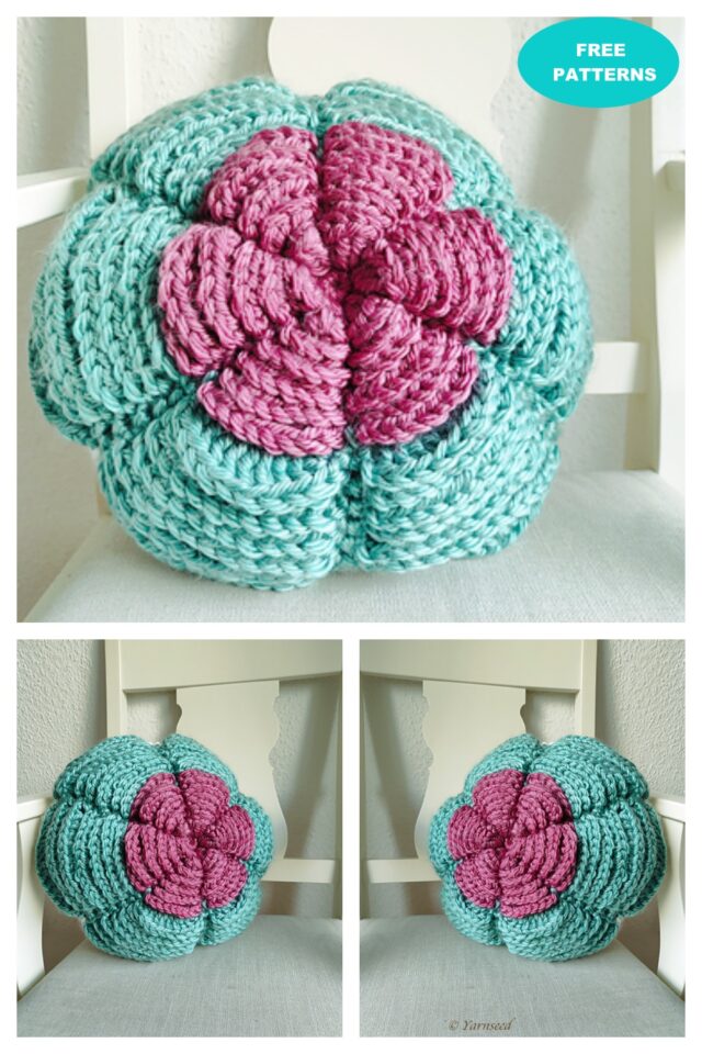 6 Beautiful Pillow Crochet Patterns – FREE - iGOODideas.com