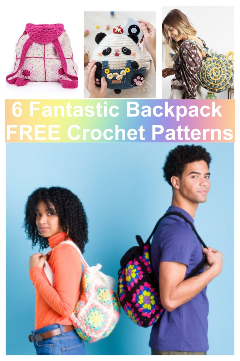 6 Fantastic Backpack Crochet Patterns – FREE - iGOODideas.com