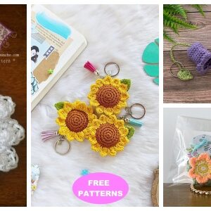 6 Pretty 3D Flower Crochet Patterns – FREE - iGOODideas.com