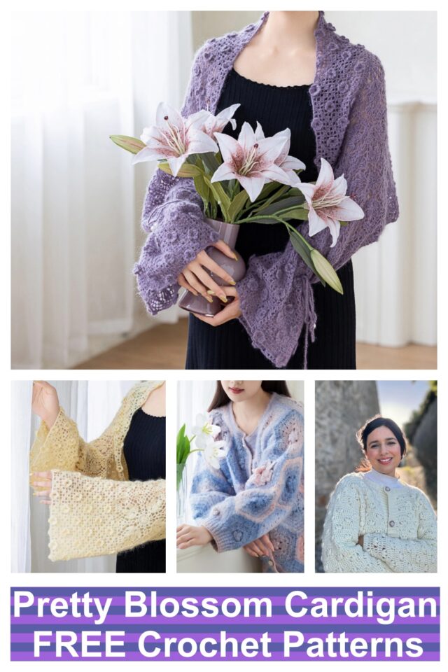 Blossom Cardigan Crochet Patterns – FREE - iGOODideas.com