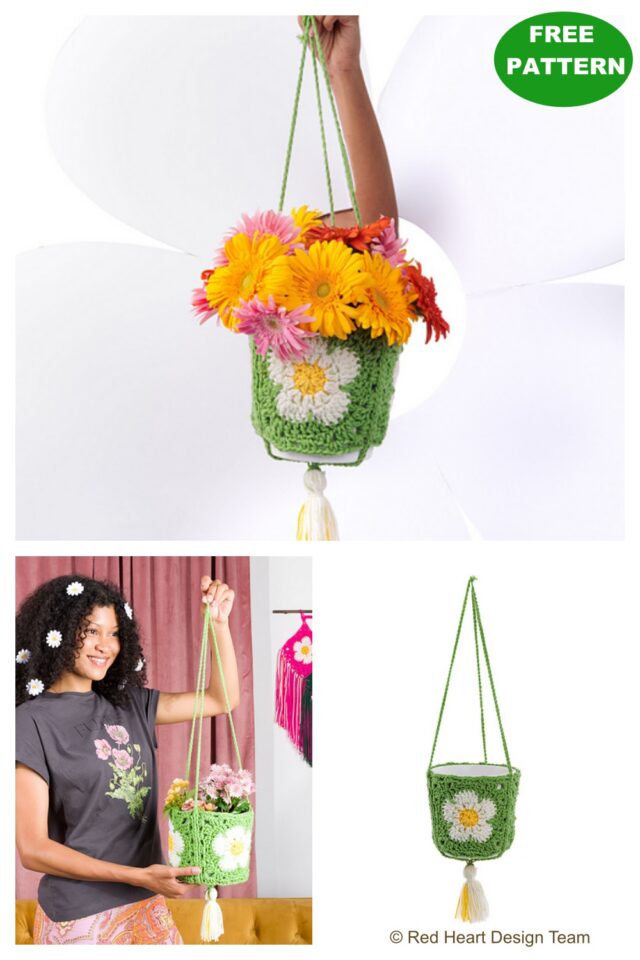 Creative Hanging Planter Crochet Patterns - FREE - iGOODideas.com