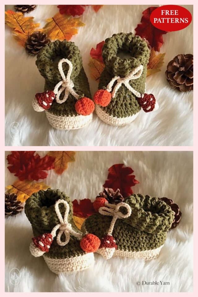 6 Delightful Baby Booties Crochet Patterns - FREE - iGOODideas.com