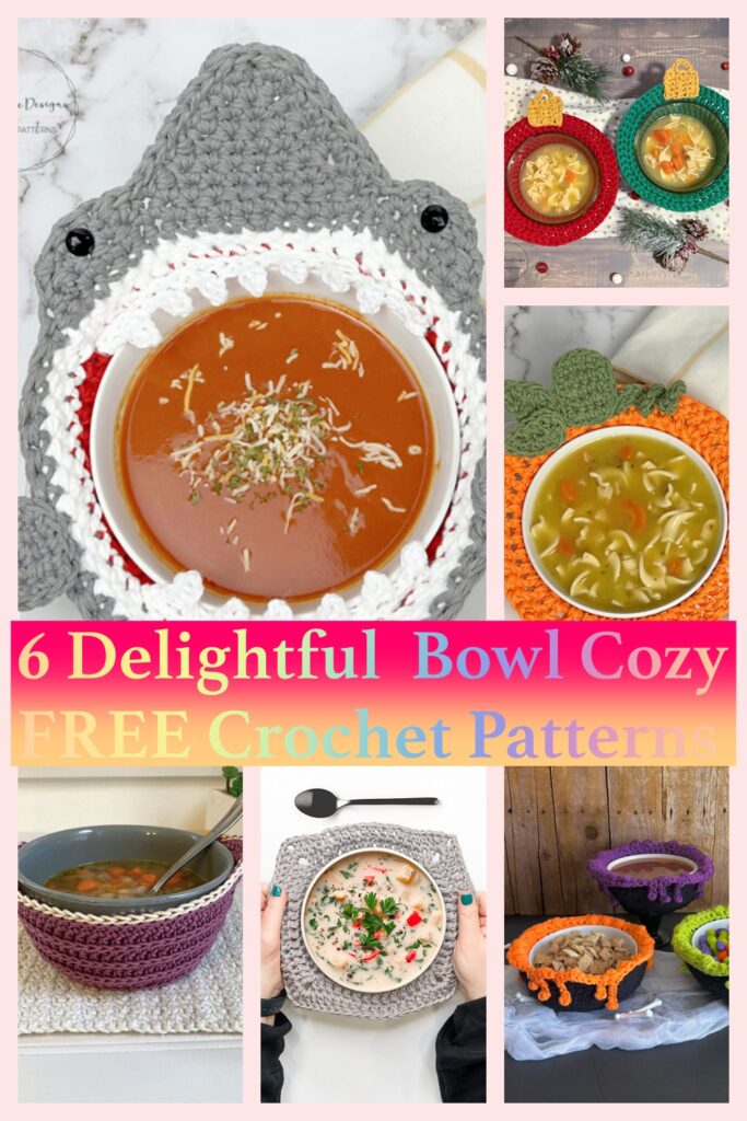6 Delightful Bowl Cozy Crochet Patterns – FREE - iGOODideas.com