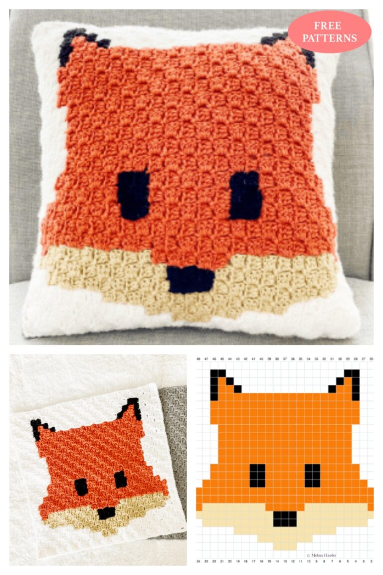 Fox Pillow Crochet Patterns – FREE - iGOODideas.com