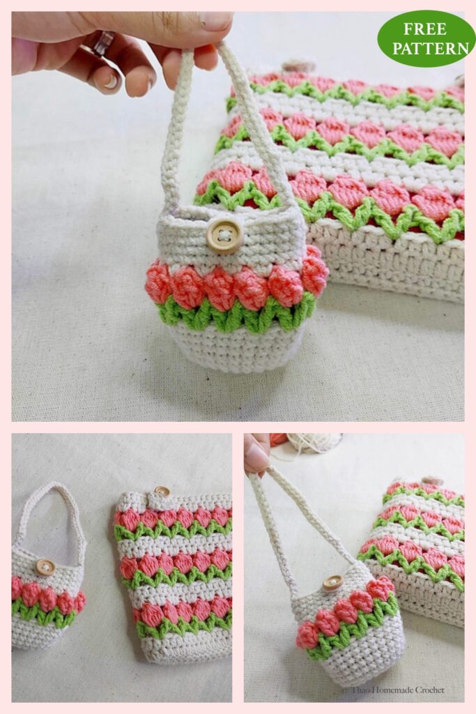 7 Tulip Bag Crochet Patterns – FREE - iGOODideas.com