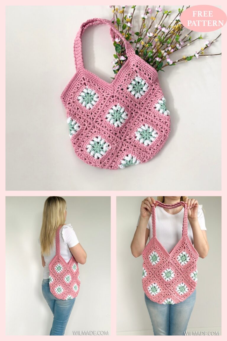 7 Tulip Bag Crochet Patterns – FREE - iGOODideas.com