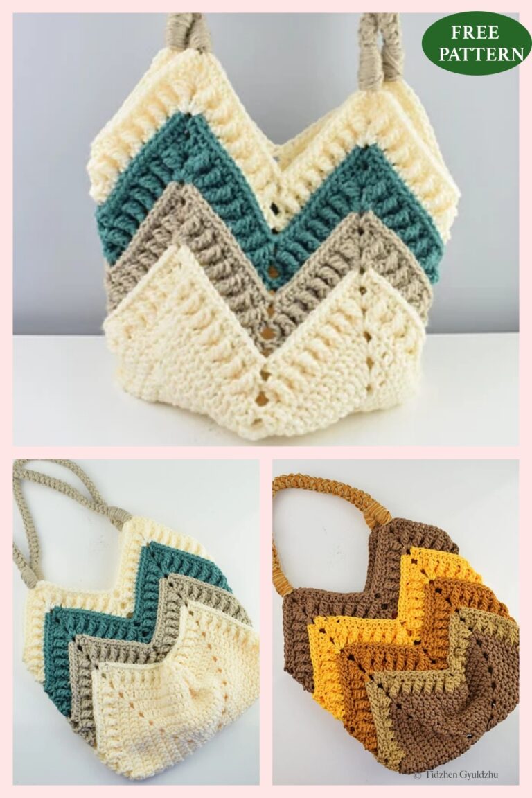 7 Tulip Bag Crochet Patterns – FREE - iGOODideas.com