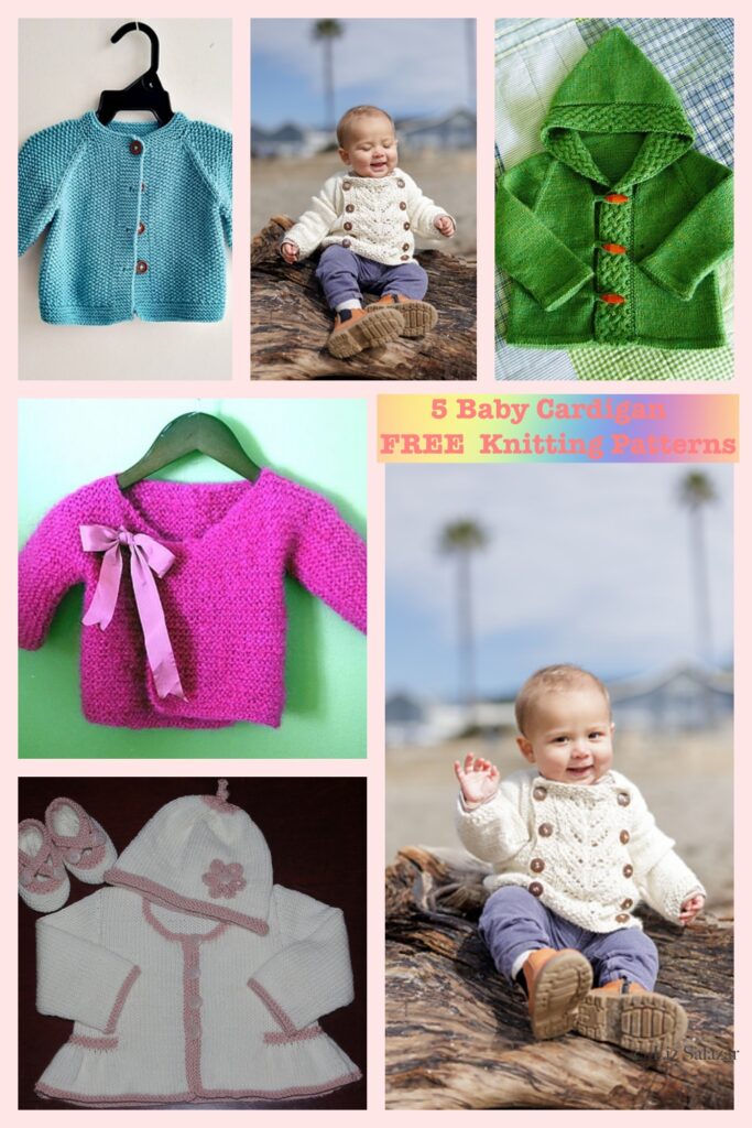 5 Baby Cardigan Knitting Patterns – FREE - iGOODideas.com