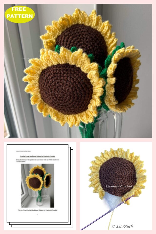 6 Pretty 3D Flower Crochet Patterns – FREE - iGOODideas.com