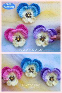 6 Pretty 3D Flower Crochet Patterns – FREE - iGOODideas.com